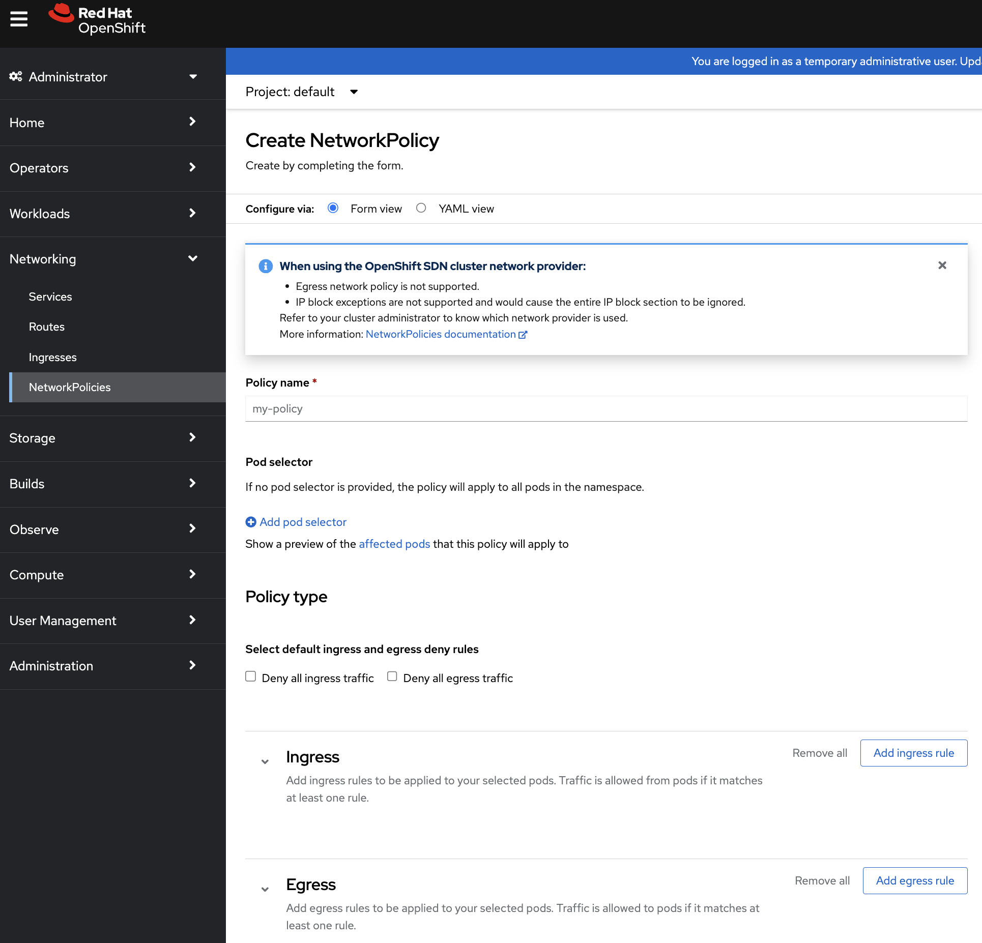 Deploy Multi Tenant Red Hat Openshift Clusters With Calicos Namespace And Workload Isolation
